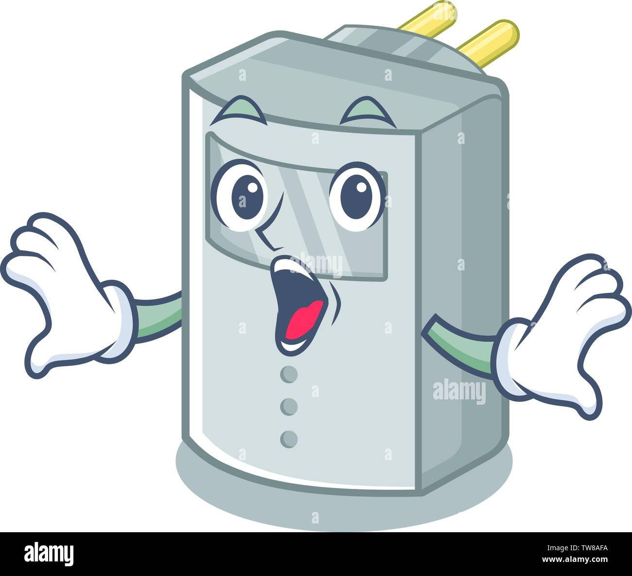 Surprised motion sensor isolated with the mascot Stock Vector Image ...