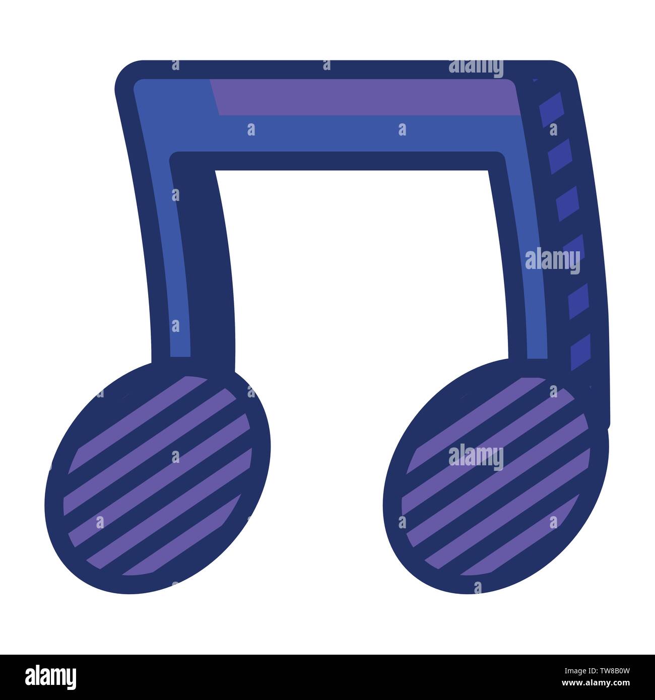 music note figure isolated icon Stock Vector Image & Art - Alamy