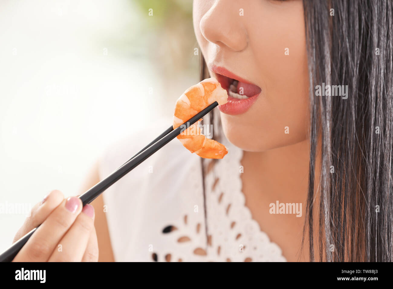Woman shrimp hi-res stock photography and images - Alamy