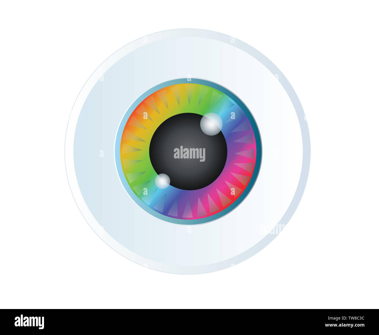 Human eye close up flag Cut Out Stock Images & Pictures - Alamy