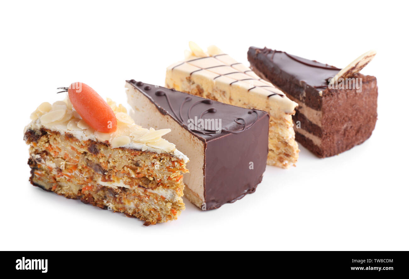 Pieces of cakes Cut Out Stock Images & Pictures - Alamy
