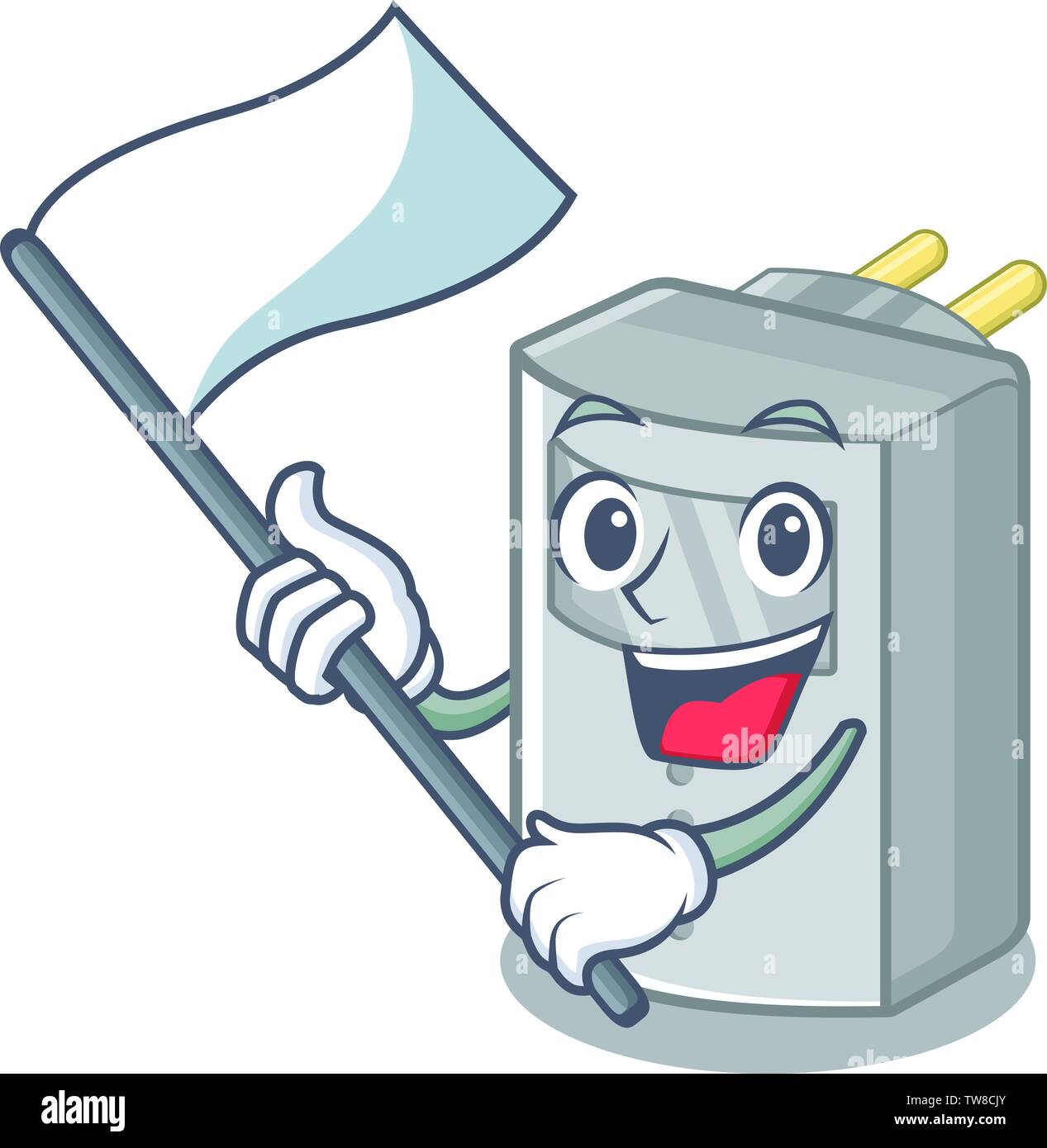 With flag motion sensor placed above character table Stock Vector Image ...