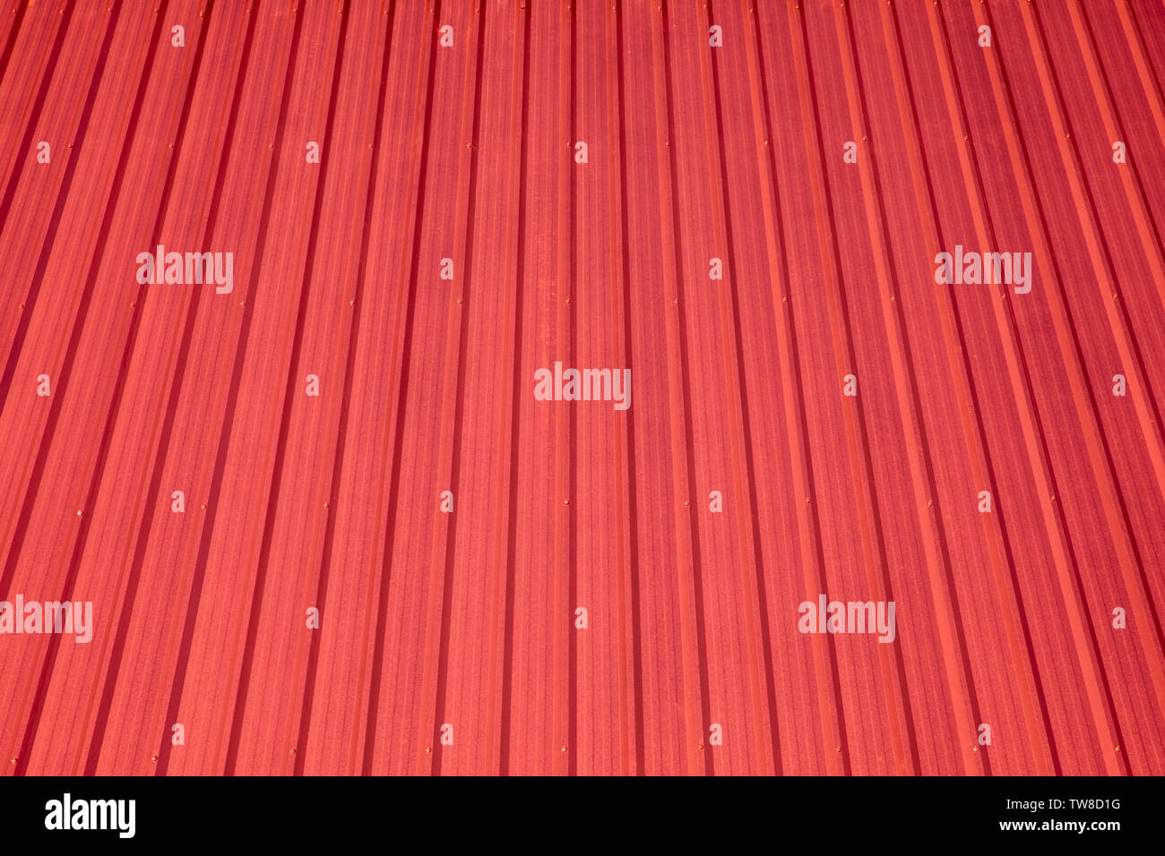 Metal sheet metal roof For the red roof Stock Photo - Alamy