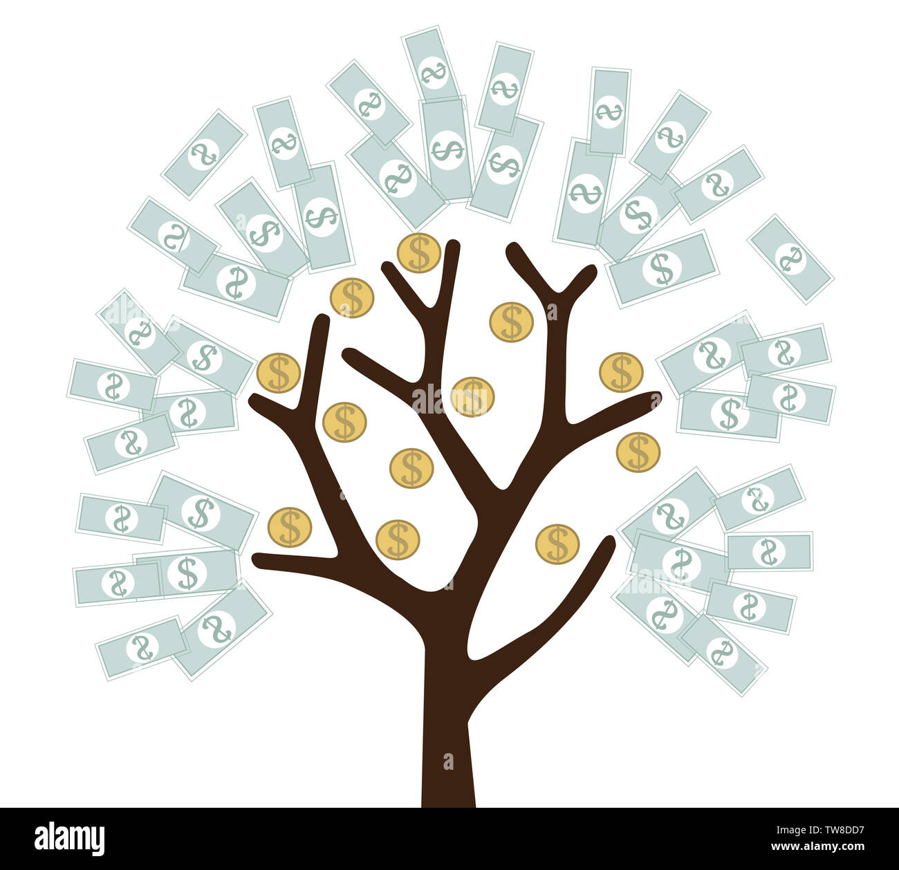 money tree , money grown up Stock Photo - Alamy