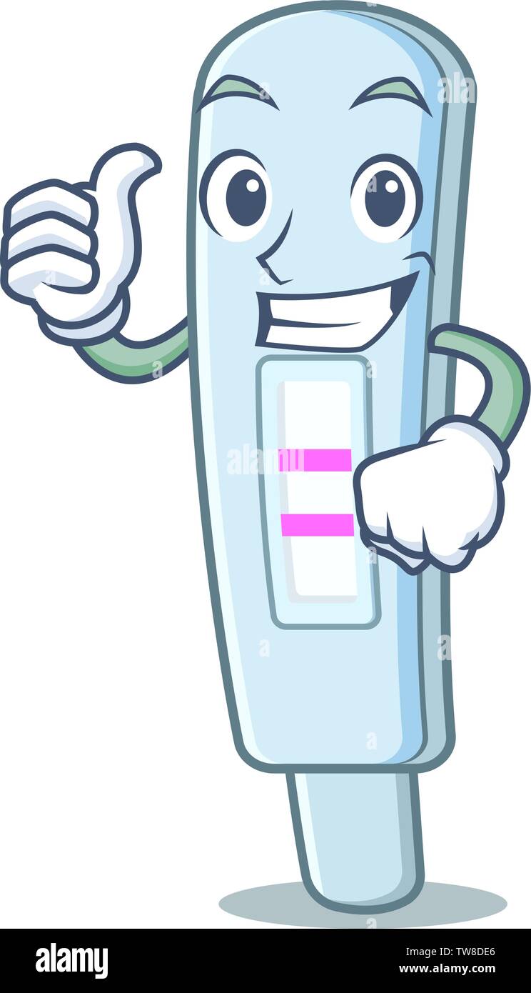 Thumbs up test pack isolated in the cartoon Stock Vector Image & Art ...