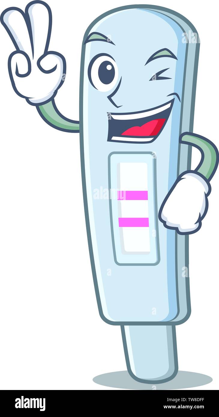 Two finger test pack isolated in the cartoon Stock Vector Image & Art ...