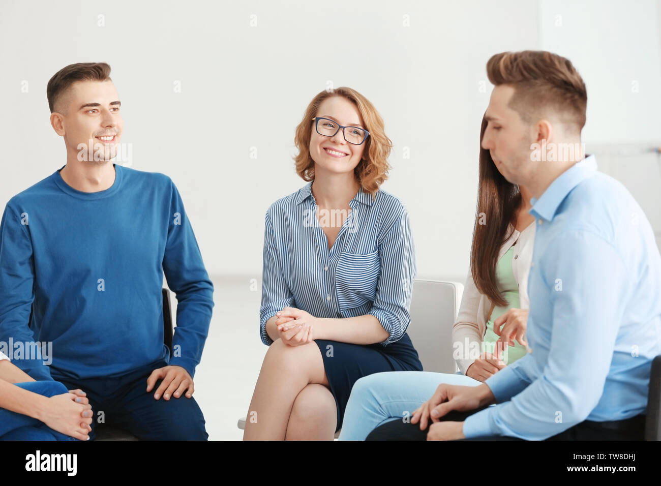 Group psychotherapy hi-res stock photography and images - Alamy