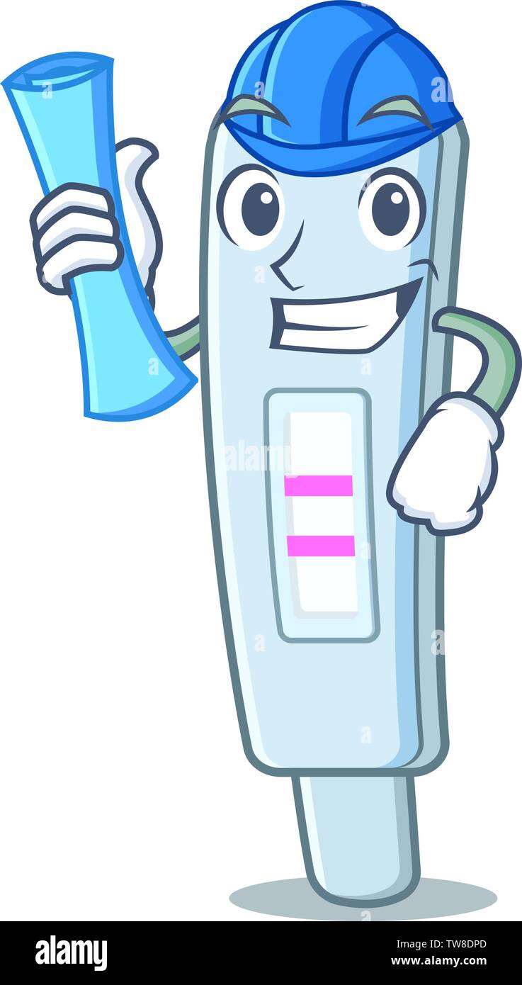 Architect test pack isolated in the cartoon Stock Vector Image & Art ...