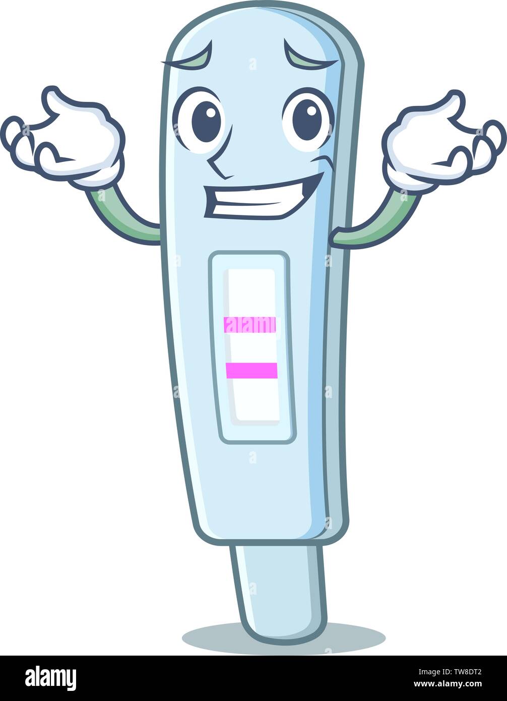 Grinning test pack isolated in the cartoon Stock Vector Image & Art - Alamy