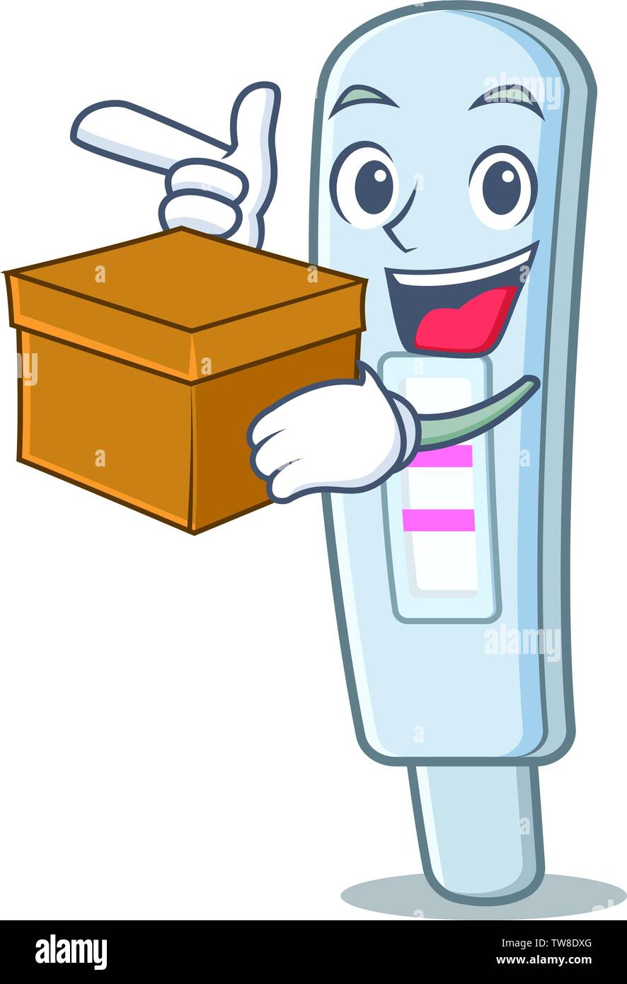 With box test pack isolated in the cartoon Stock Vector Image & Art - Alamy