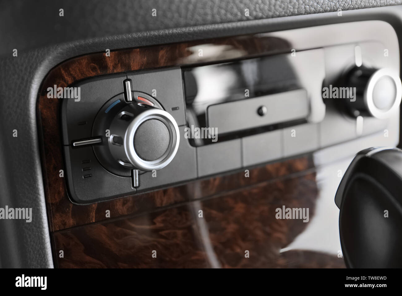 Air conditioning control panel in car, closeup Stock Photo - Alamy