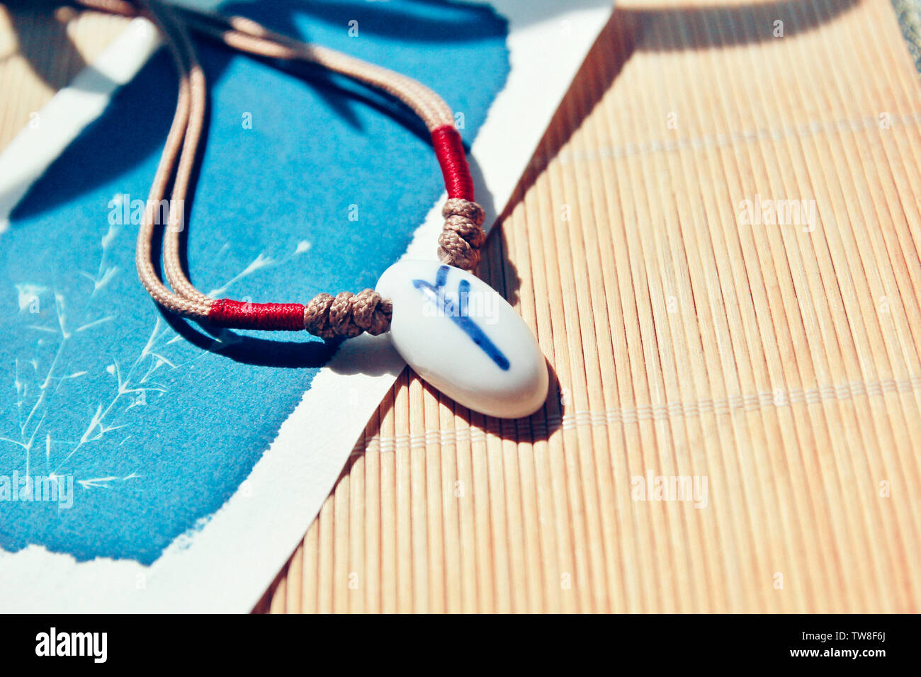 Blue printed paper Stock Photo - Alamy