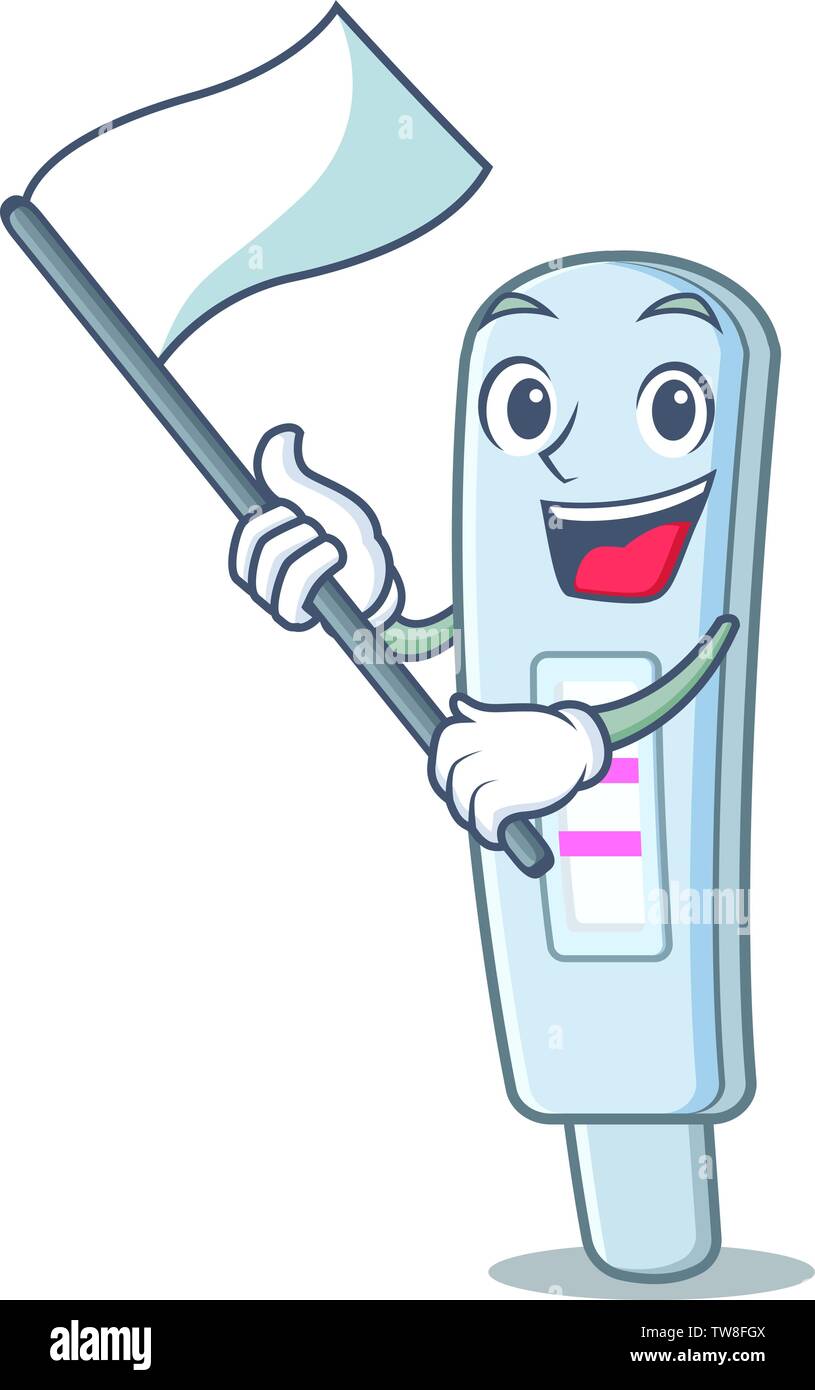 With flag test pack above the character bathtub Stock Vector Image ...