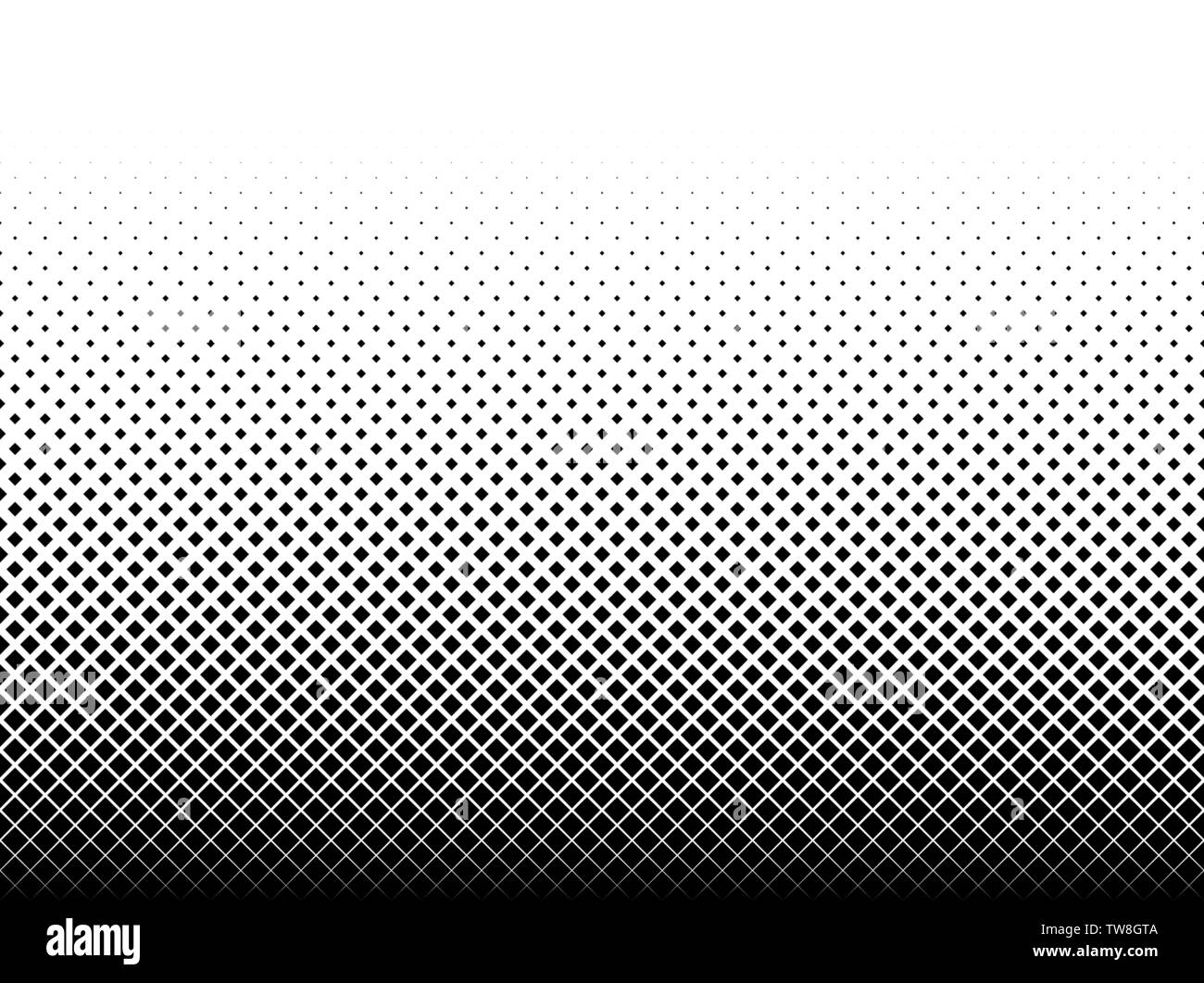 Geometric pattern of black squares on a white background.Seamless in ...