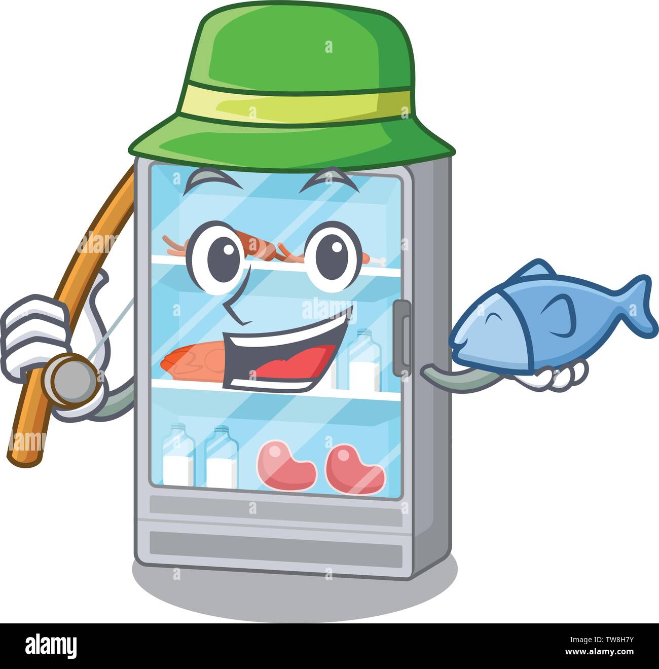 Fishing refrigerator in the a cartoon shape Stock Vector Image & Art ...
