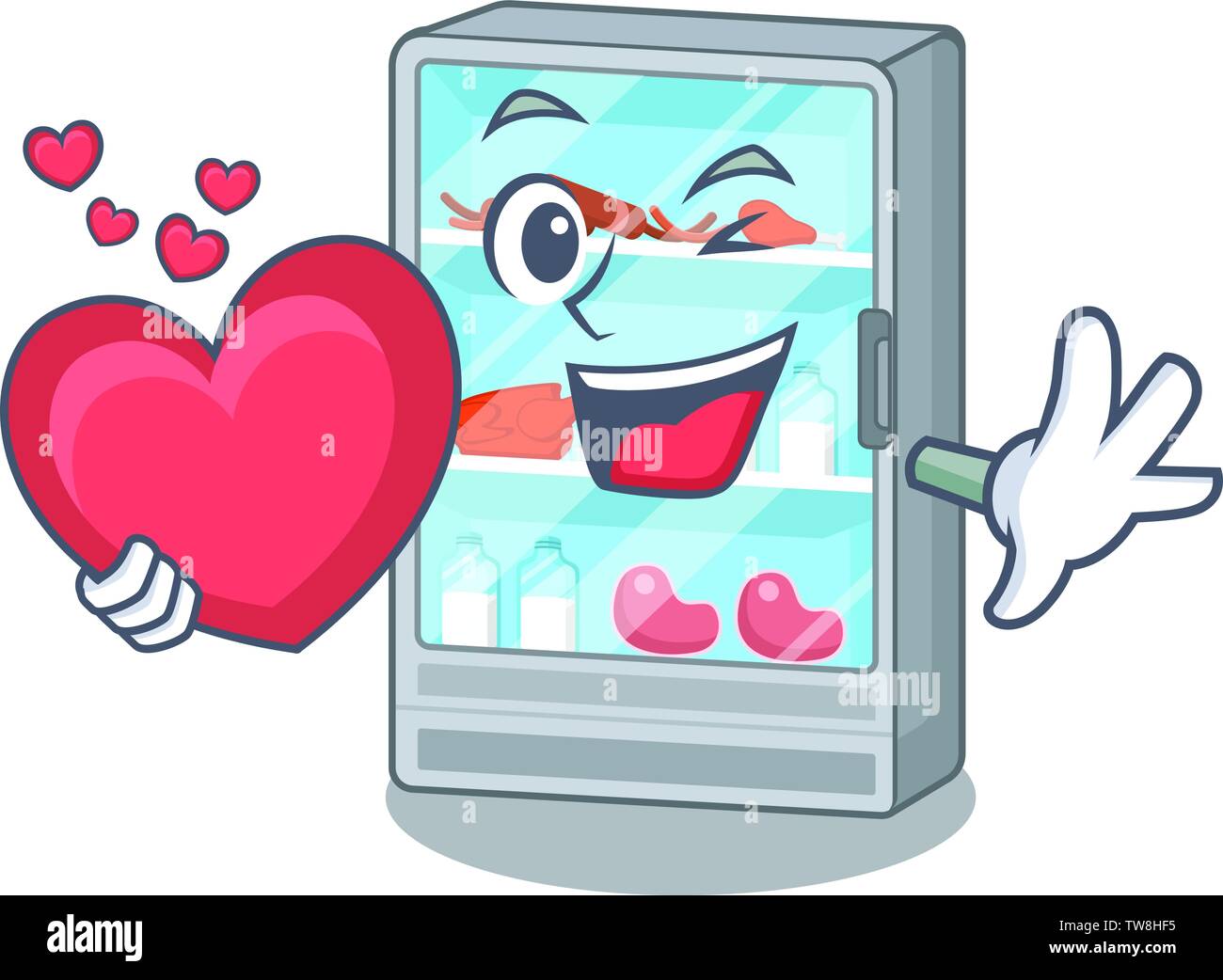 Happy Refrigerator Clipart