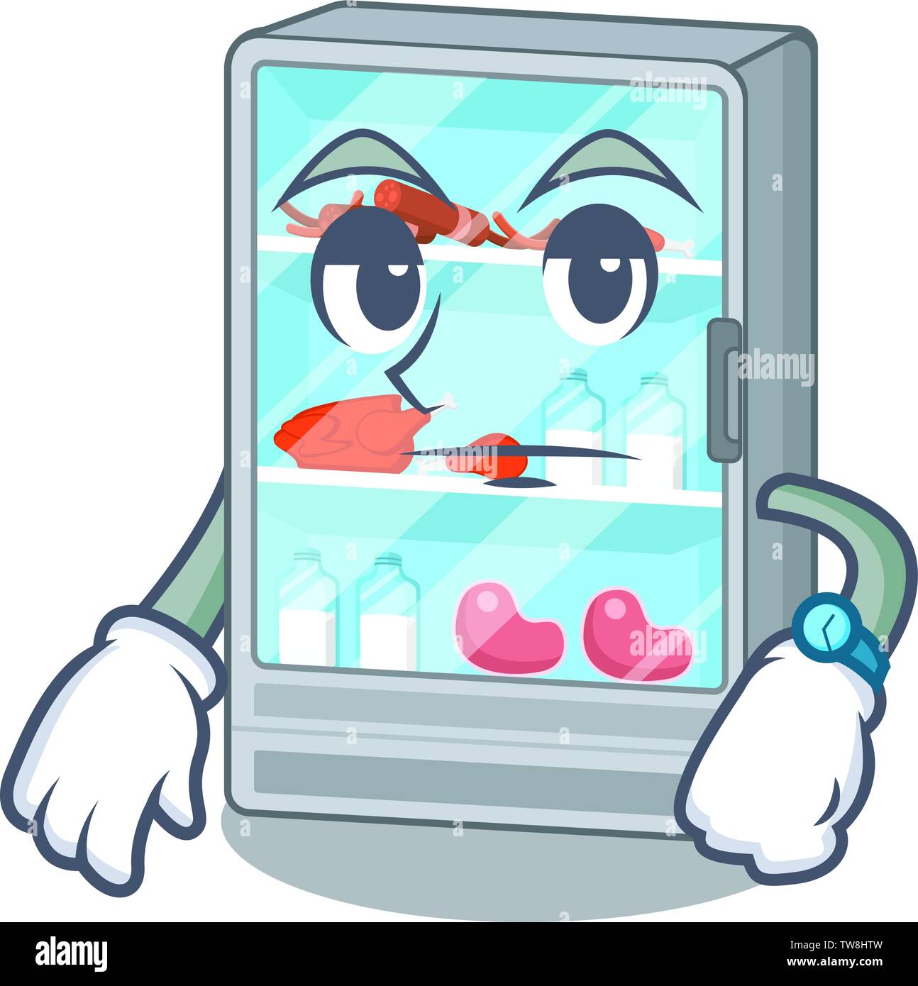 Waiting toy refrigerator in on cartoon shape Stock Vector Image & Art ...