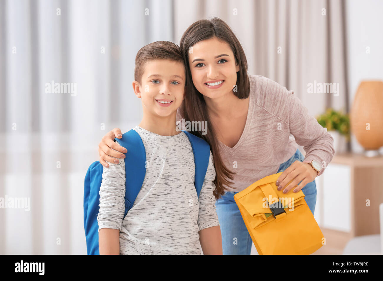 Mother Seeing Off Her Son High Resolution Stock Photography and Images ...