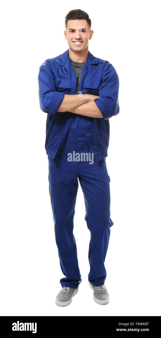 Professional male auto mechanic Cut Out Stock Images & Pictures - Alamy