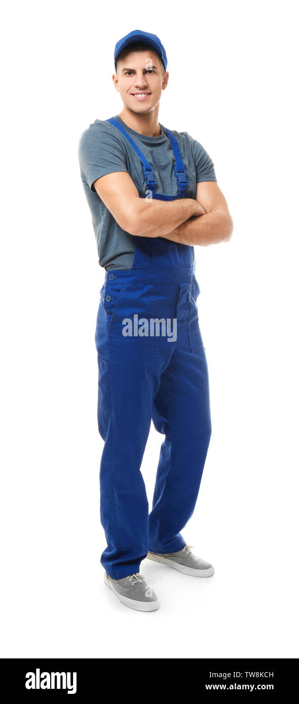 Professional male auto mechanic Cut Out Stock Images & Pictures - Alamy