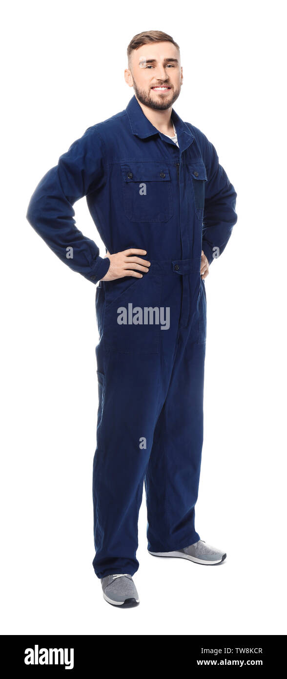 Professional male auto mechanic Cut Out Stock Images & Pictures - Alamy