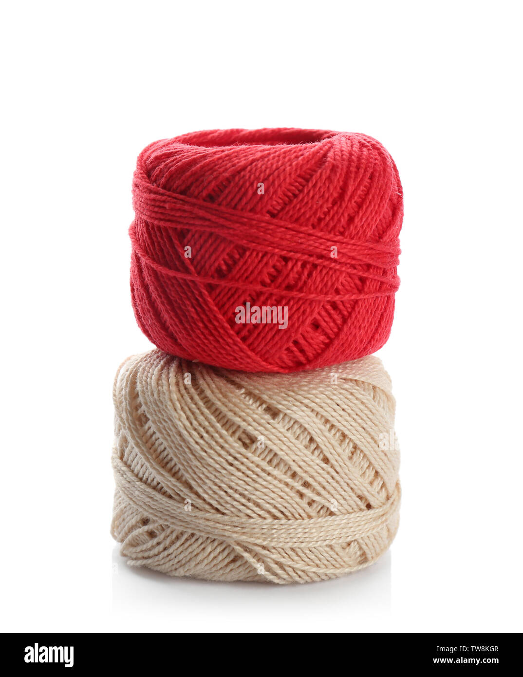 Balls yarn threads knitting Cut Out Stock Images & Pictures - Alamy