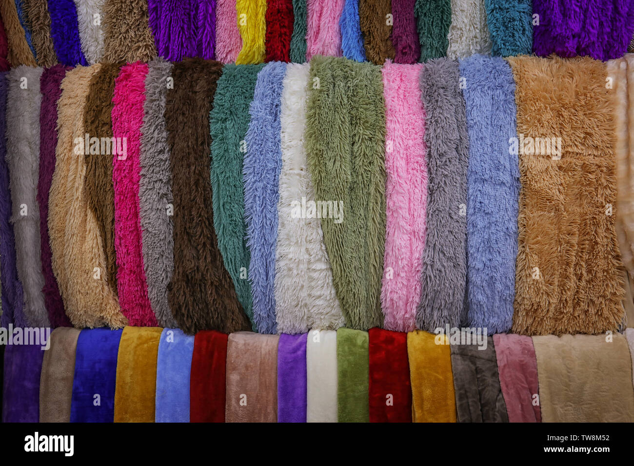 Various blankets hi-res stock photography and images - Alamy