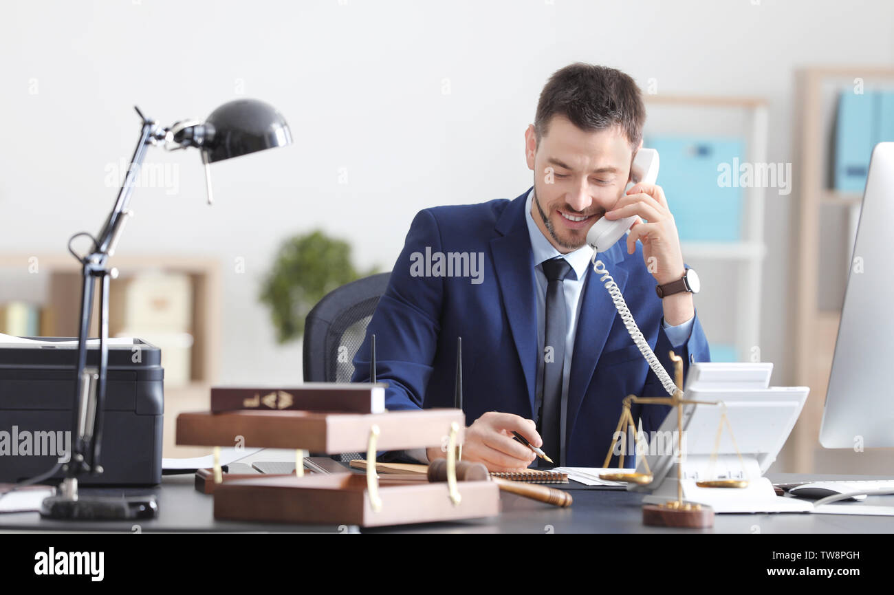 Notary notebook workplace in hi-res stock photography and images - Alamy
