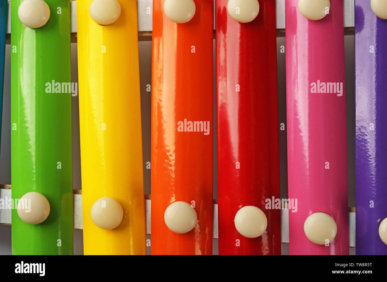 Rainbow instrument music notes hi-res stock photography and images - Alamy