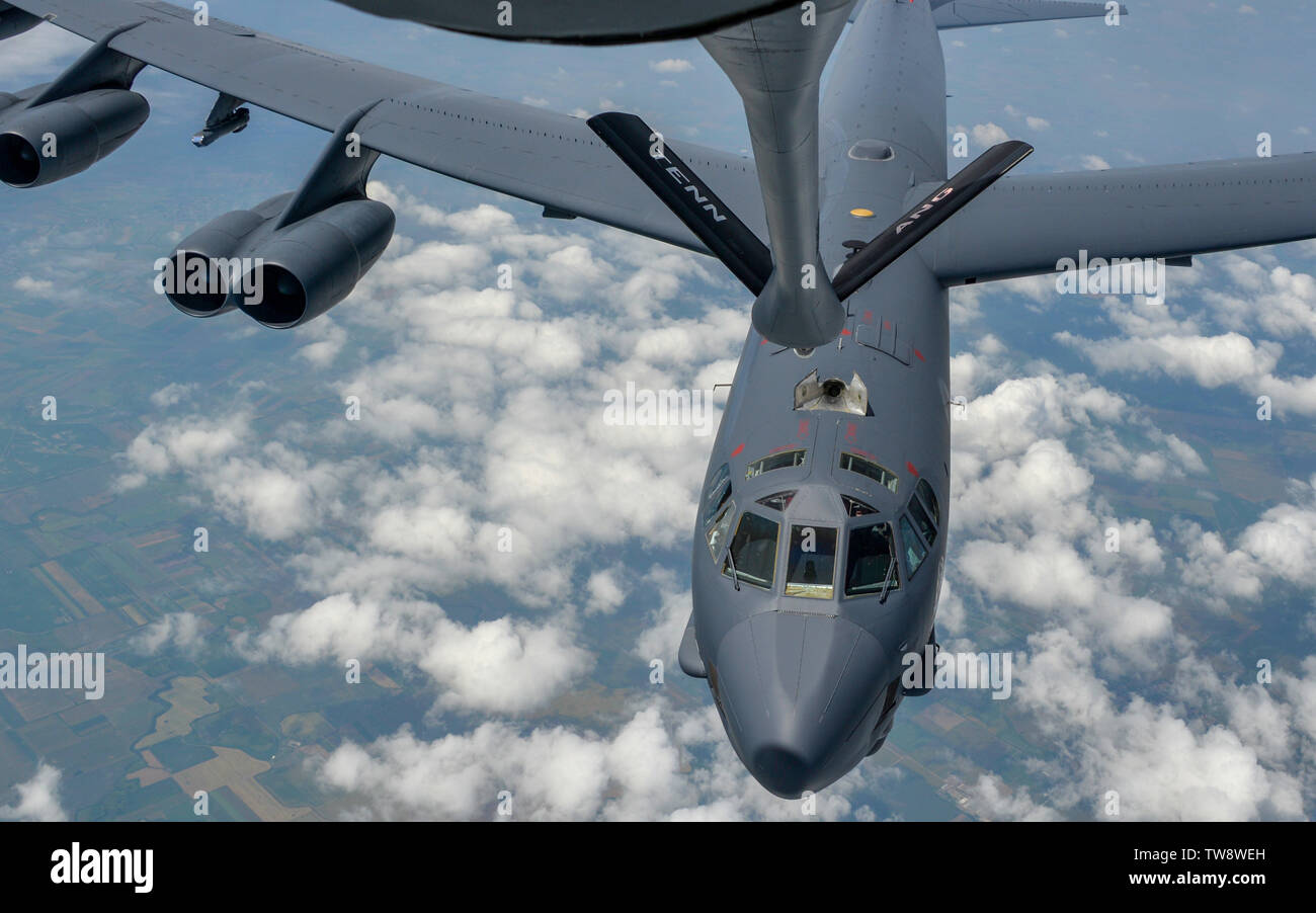 A B-52 Stratofortress assigned to the 5th Bomb Wing, Minot Air Force ...