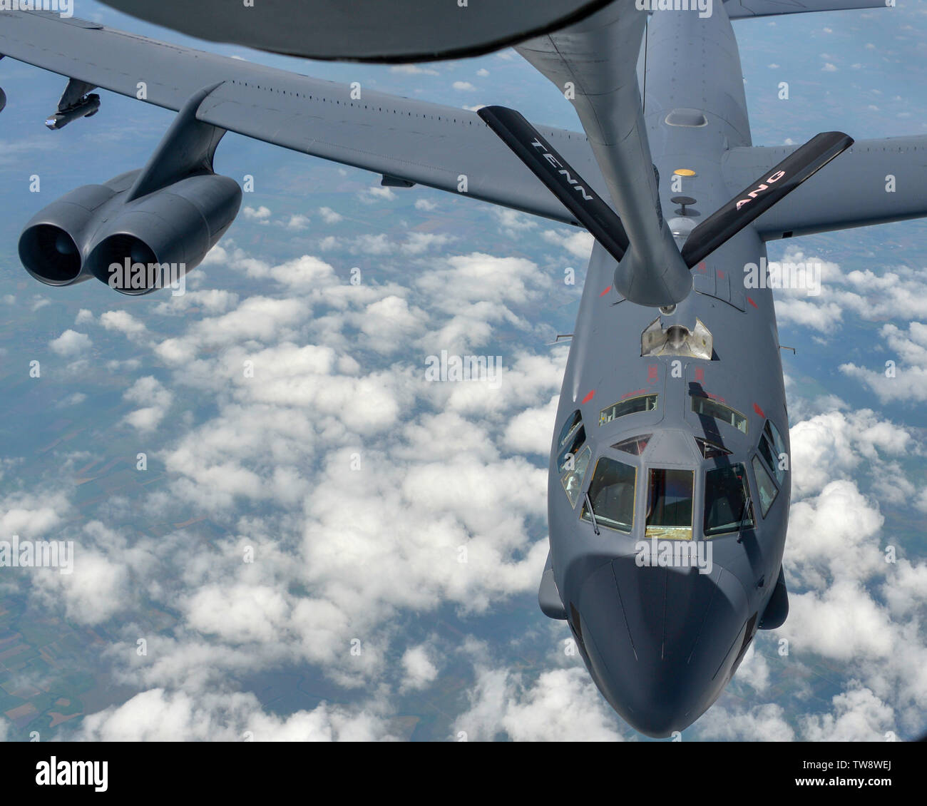 A B-52 Stratofortress assigned to the 5th Bomb Wing, Minot Air Force ...