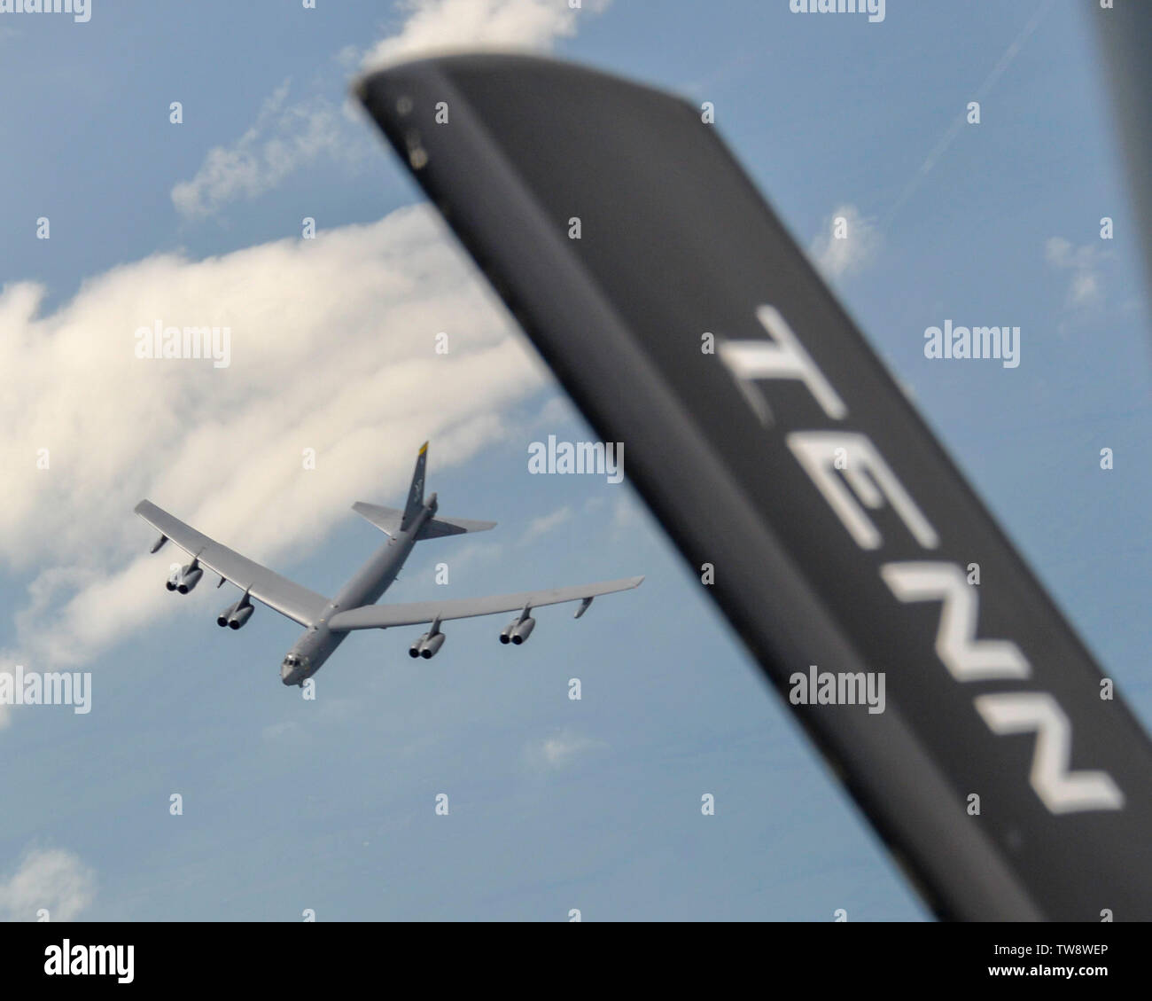 A B-52 Stratofortress assigned to the 5th Bomb Wing, Minot Air Force ...