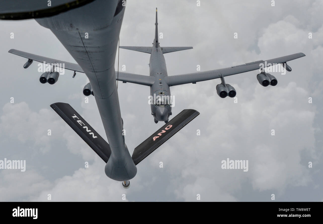 A B-52 Stratofortress assigned to the 5th Bomb Wing, Minot Air Force ...