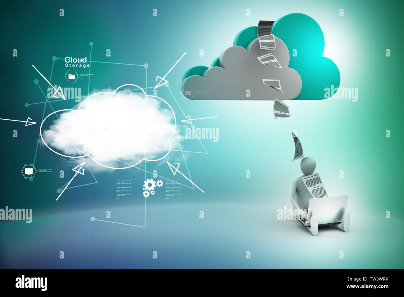 Cloud storage concept Stock Photo - Alamy