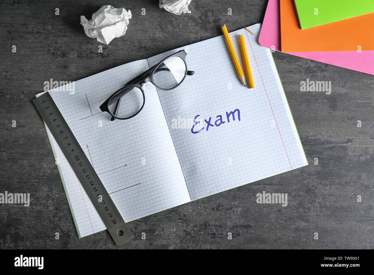 Exam on table hi-res stock photography and images - Alamy