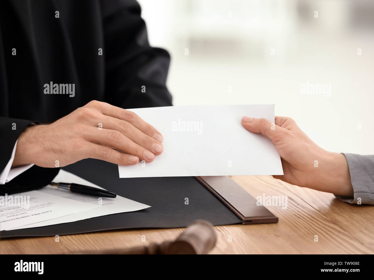 Corrupt bribery judge judgment hi-res stock photography and images - Alamy