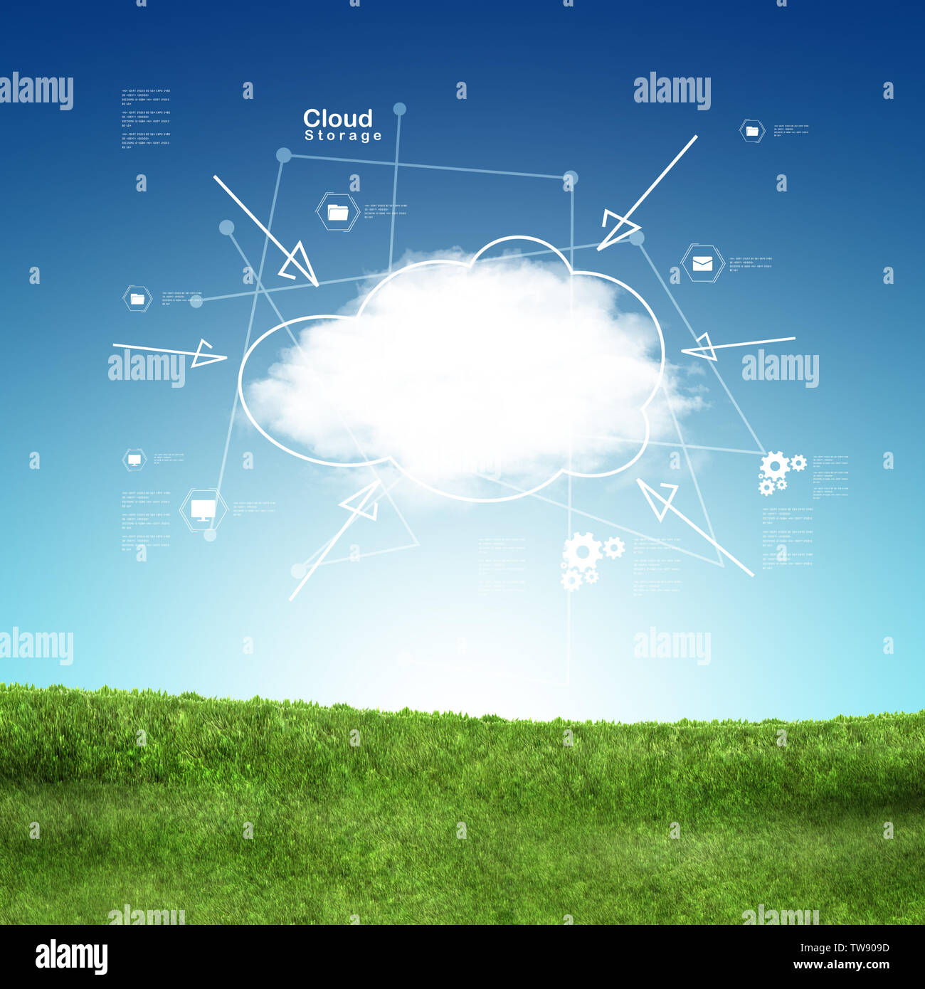 Cloud computing concept Stock Photo - Alamy