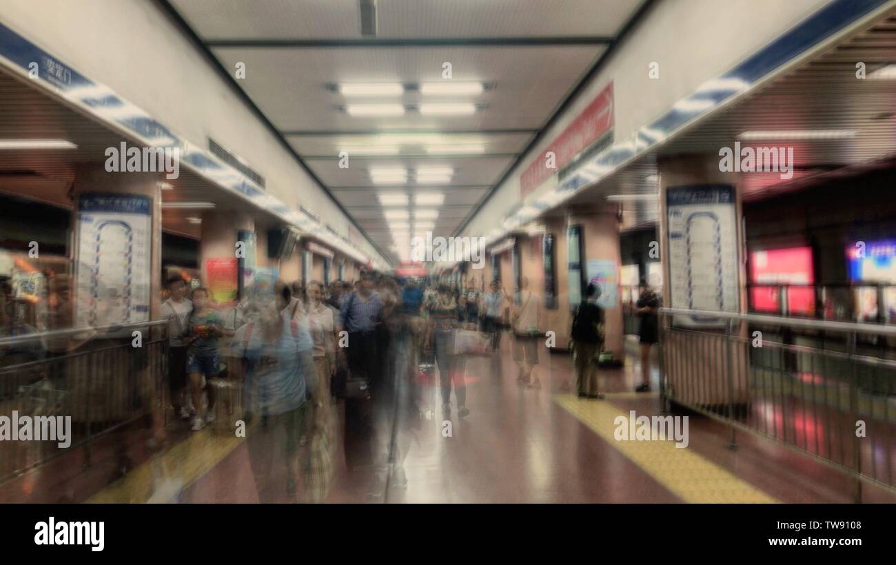 People who take the subway Stock Photo - Alamy