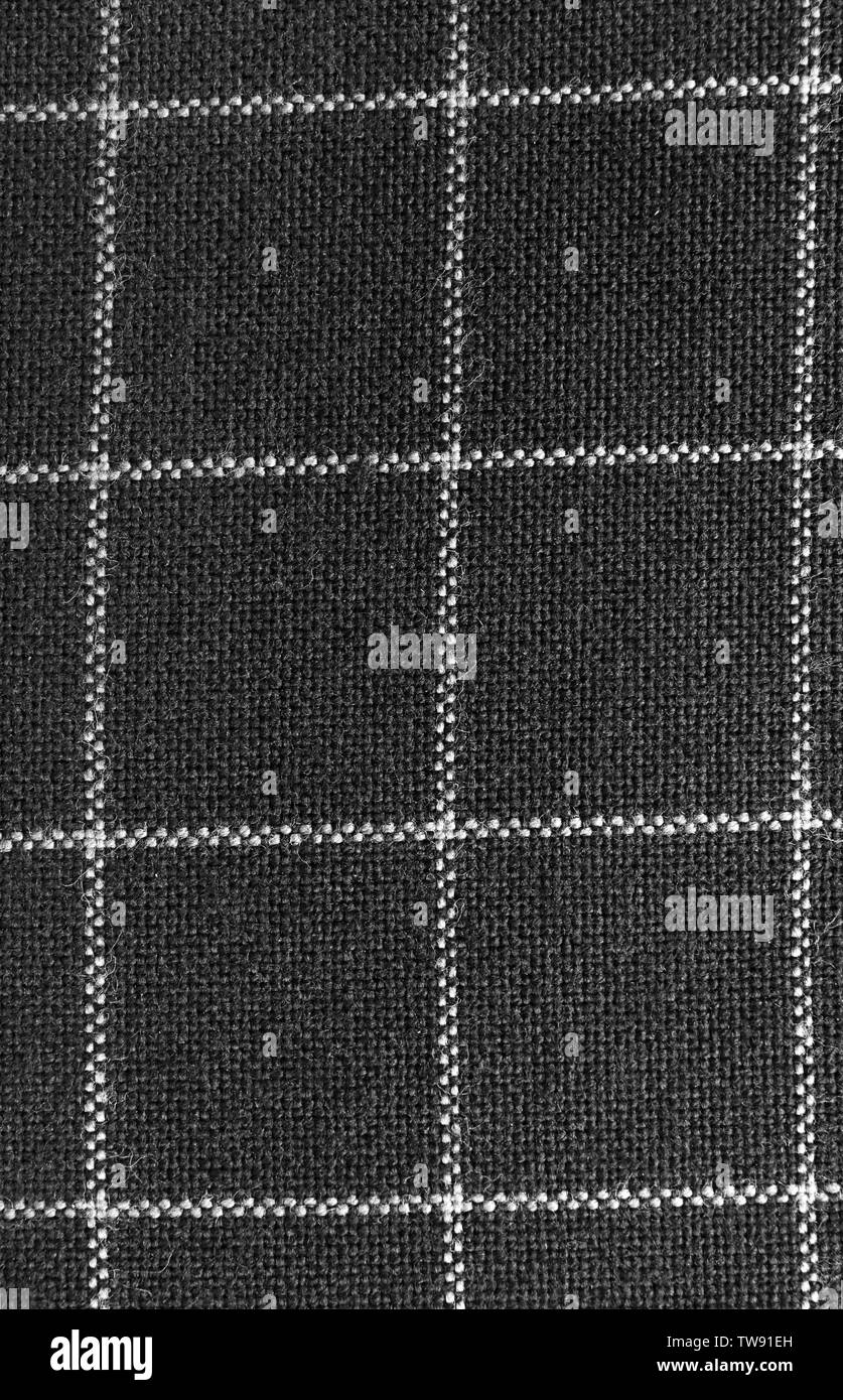 Check background texture fabric Black and White Stock Photos & Images ...