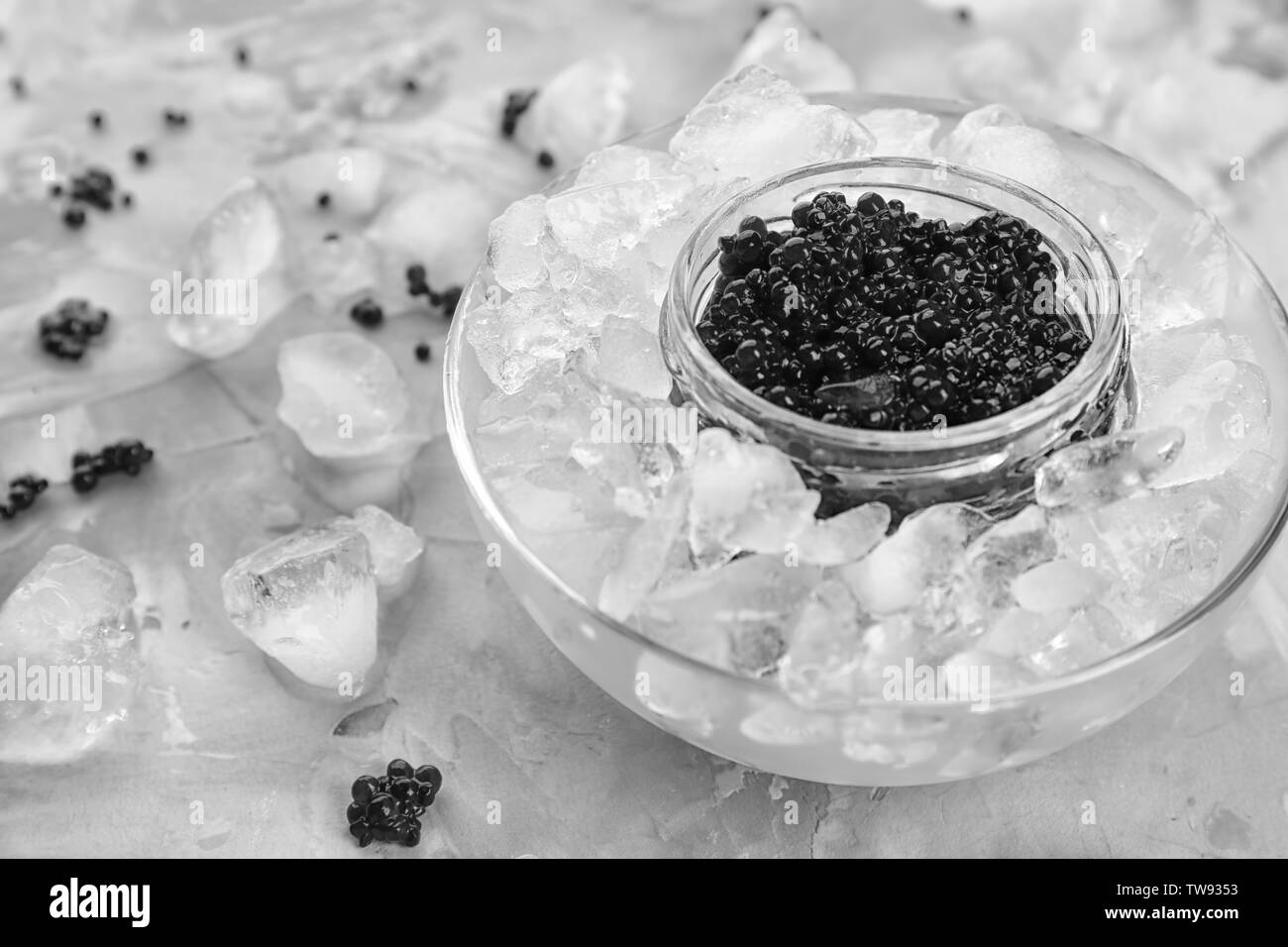 Black caviar ice Black and White Stock Photos & Images - Alamy