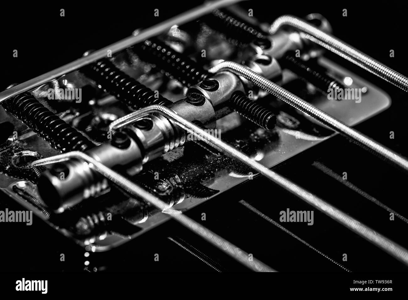 BASS strings and bridges Stock Photo - Alamy