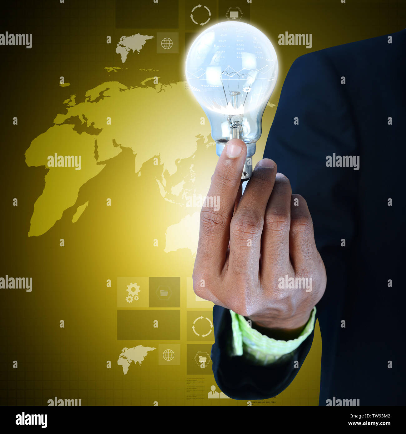 electricity and energy concept Stock Photo - Alamy