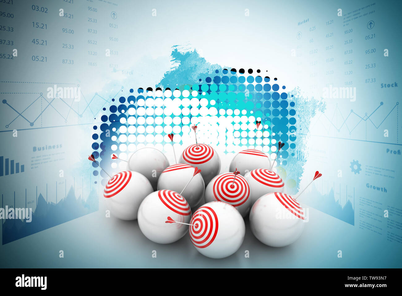 symbol of targeted marketing Stock Photo - Alamy
