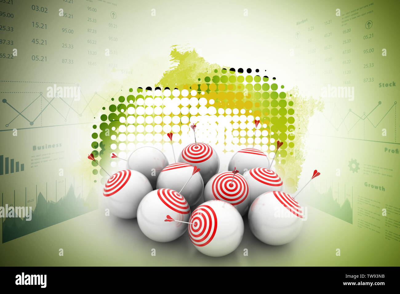 symbol of targeted marketing Stock Photo - Alamy