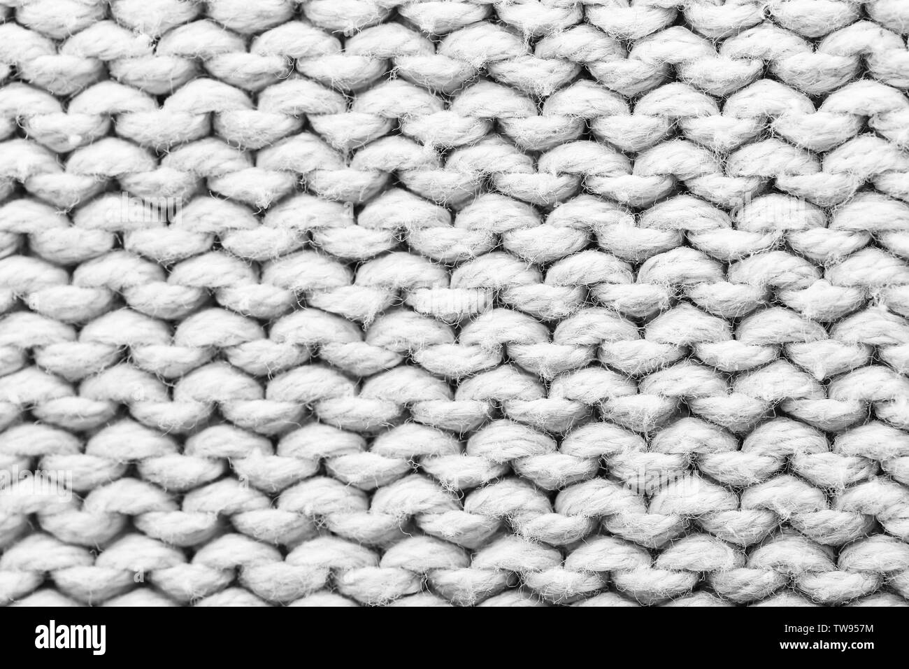 White knitted fabric texture as background, closeup Stock Photo - Alamy