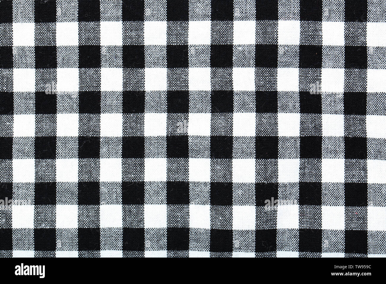 Plaid cotton fabric texture as background, closeup Stock Photo - Alamy