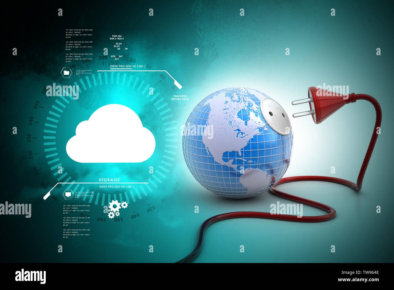 Globe Electrical Cable High Resolution Stock Photography and Images - Alamy