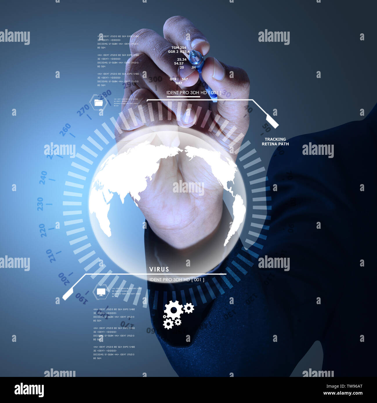 Hand drawing business growth hi-res stock photography and images - Alamy