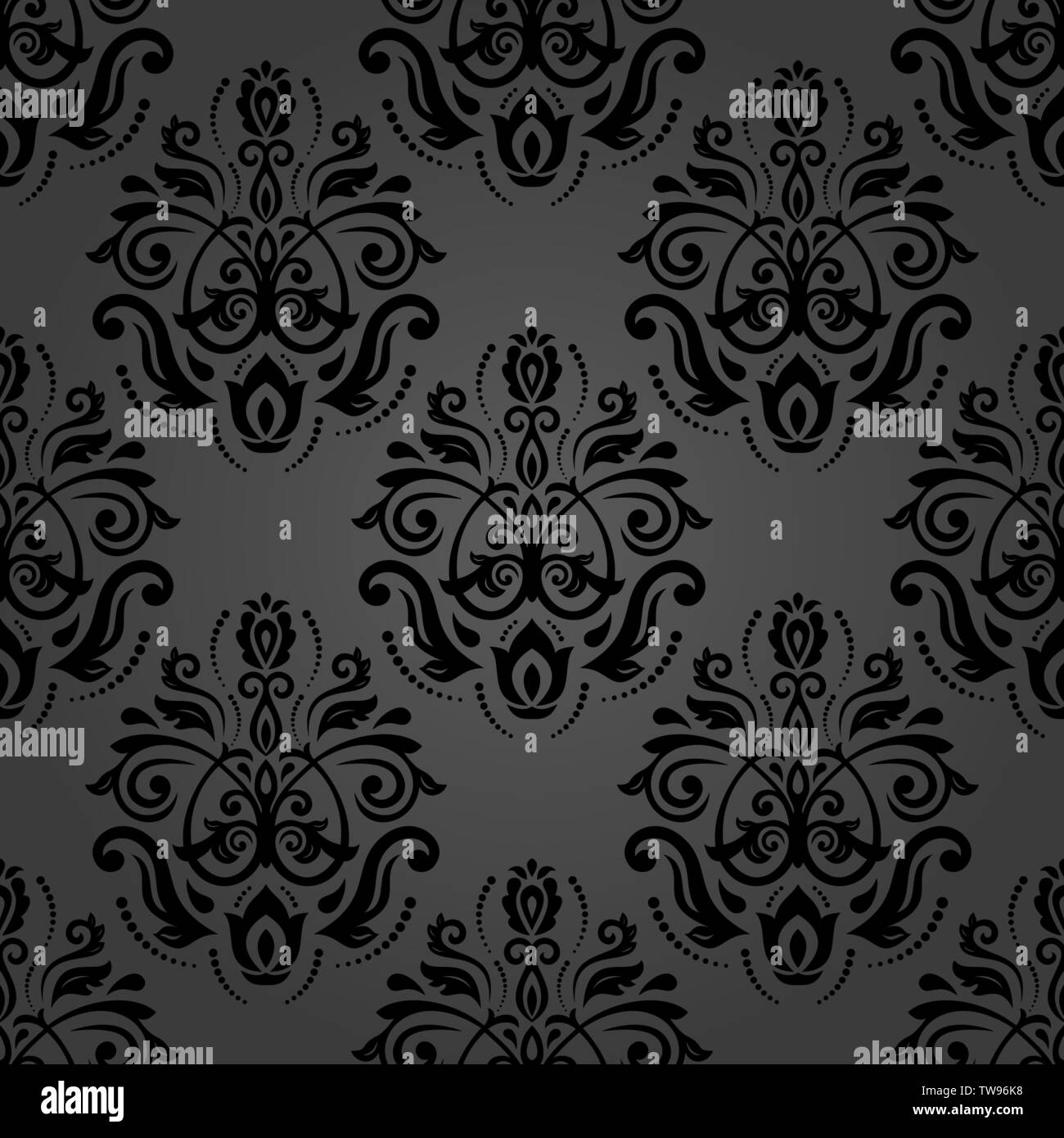 Classic Seamless Vector Dark Pattern Stock Vector Image & Art - Alamy