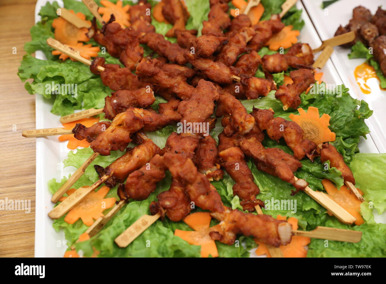 Fried chicken crispy bones Stock Photo - Alamy
